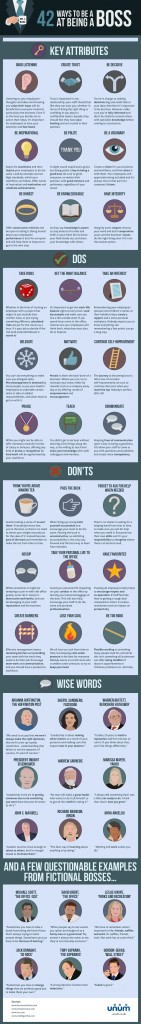 Infographic: 42 ways to be a boss at being a boss - HRreview | HR News ...